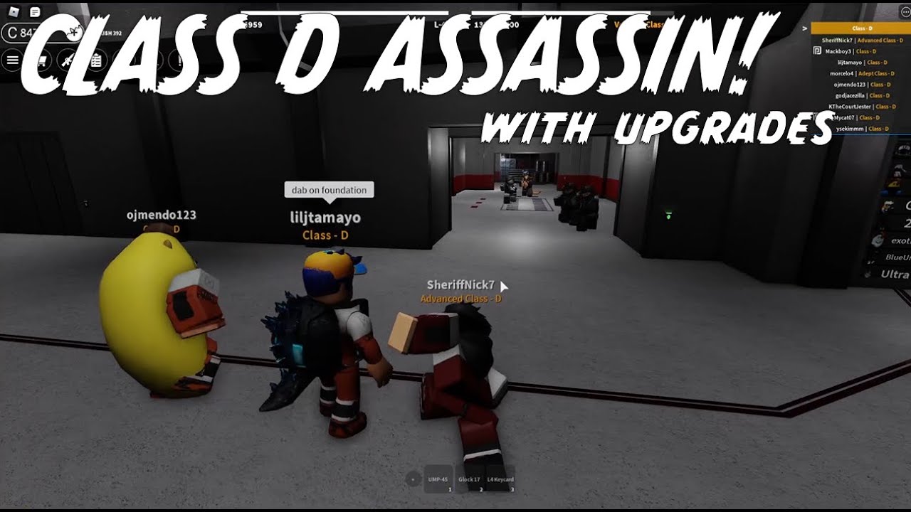 SCP Roleplay | Class D Assassin with upgrades! | Roblox Scp Rp! - YouTube