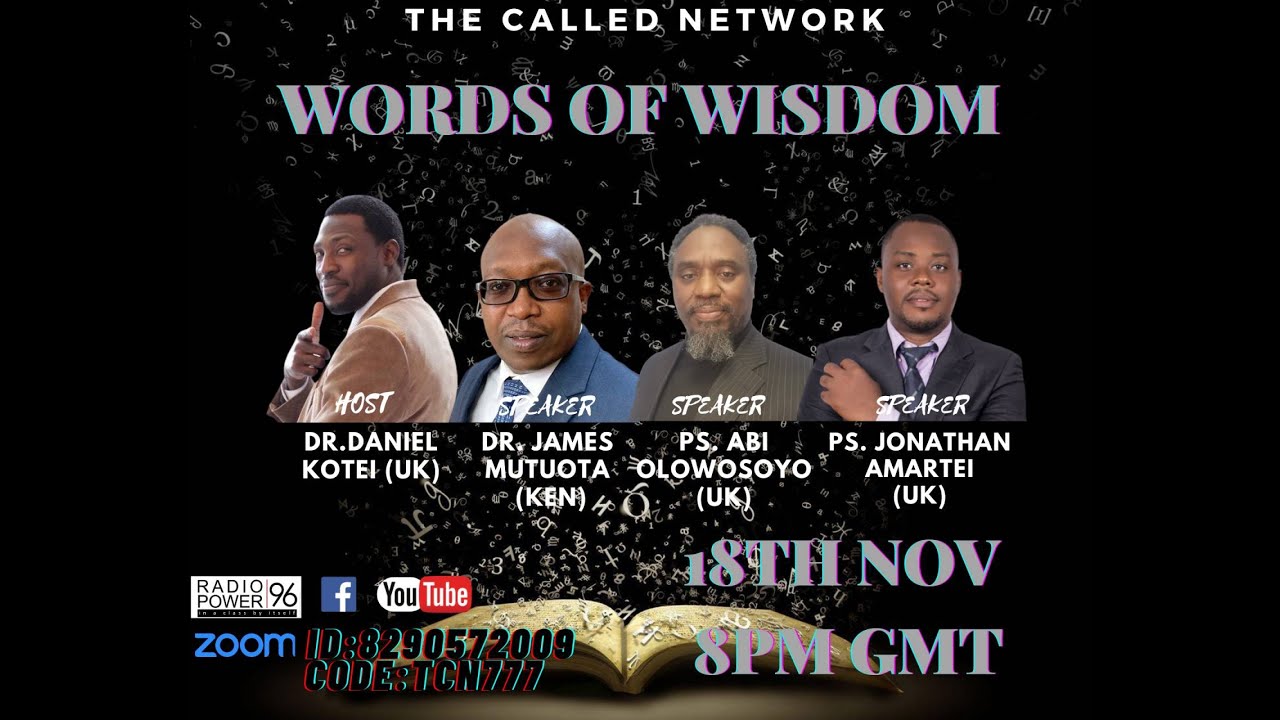 Words of Wisdom || Chapter 3 || Ps. Abi || Dr. James Mutuota || Ps ...