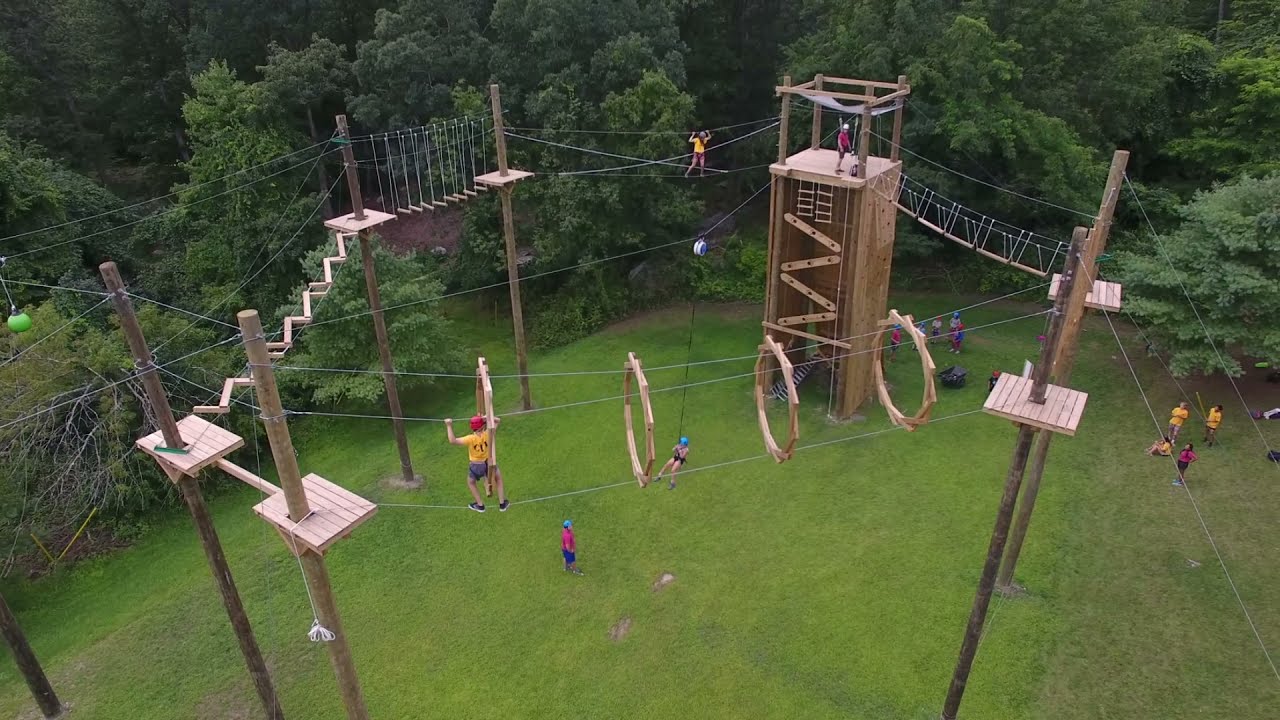 High Ropes at Green Chimneys Clearpool Campus - YouTube
