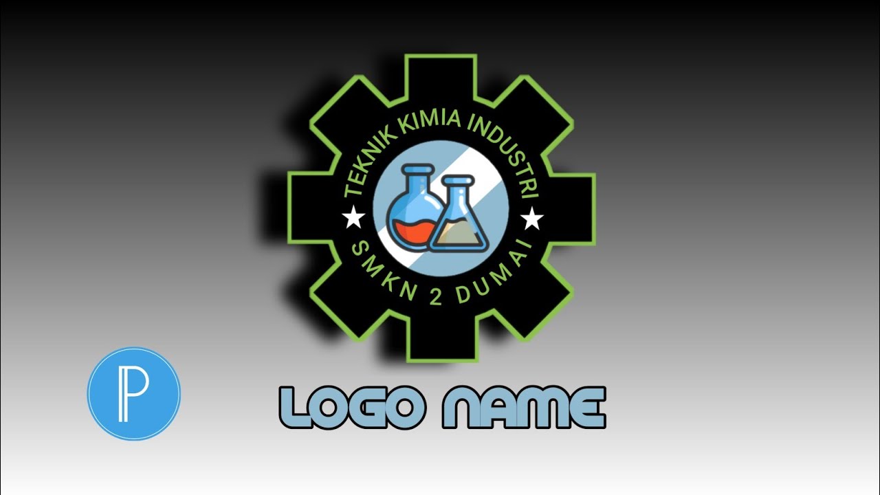 Cara membuat logo eskul tehnik kimia industri ll pixellab tutorial ...