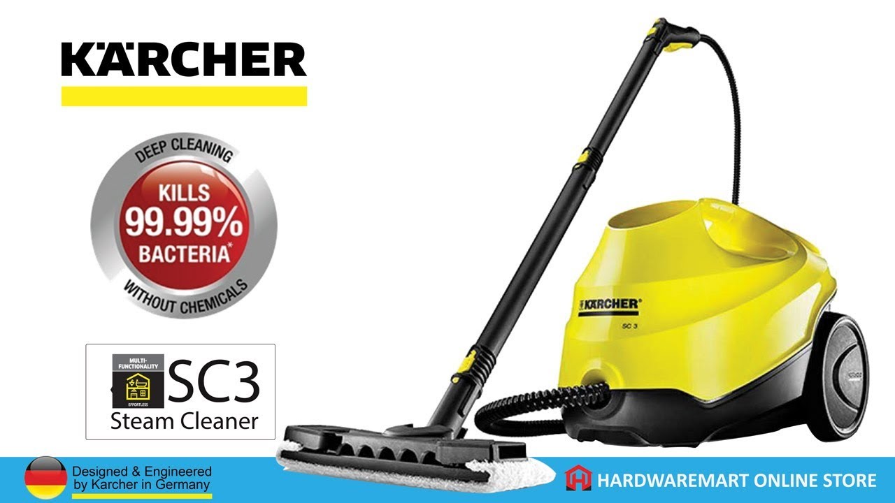 Karcher SC3 Steam Cleaner~Deep Cleaning without Chemical! - YouTube