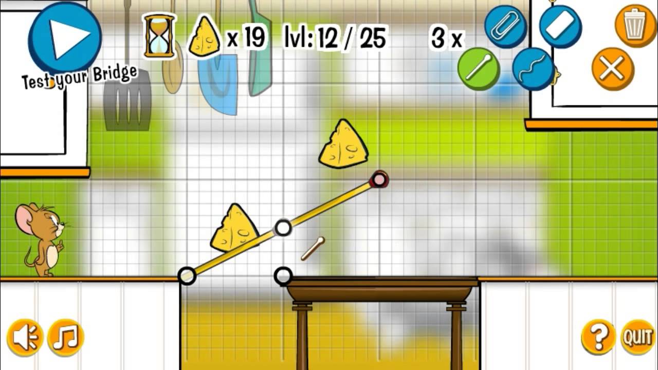 Tom and Jerry Rig A Bridge Level 12 Gameplay Walkthrough - YouTube