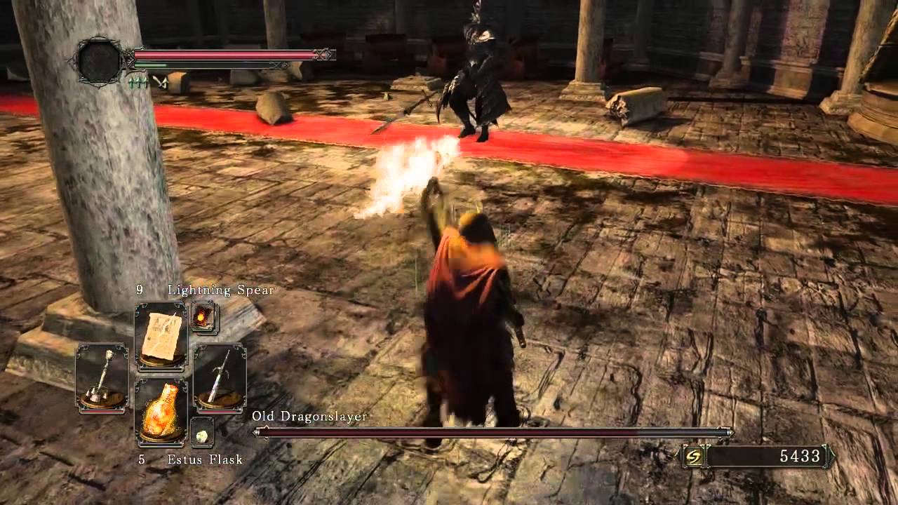 Dark Souls II - Old Dragonslayer [Boss] - YouTube