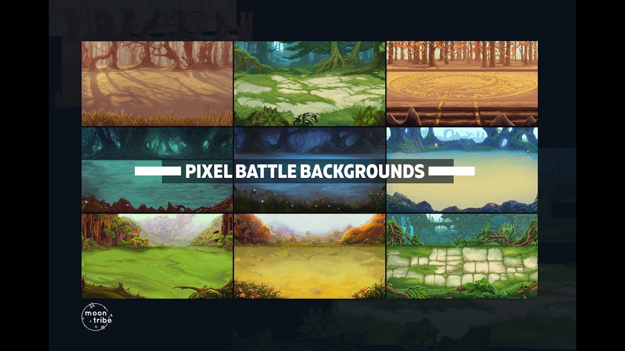 Pixel backgrounds promo - YouTube