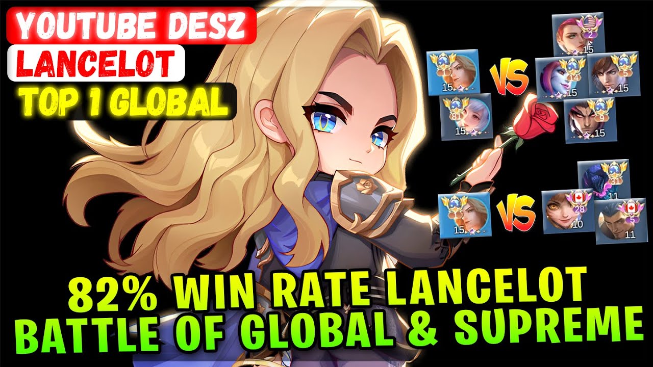 Battle of Global & Supreme, 82% Win Rate Lancelot [ Top 1 Global ...
