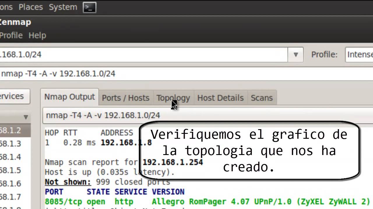 Intense scan - Zenmap - YouTube