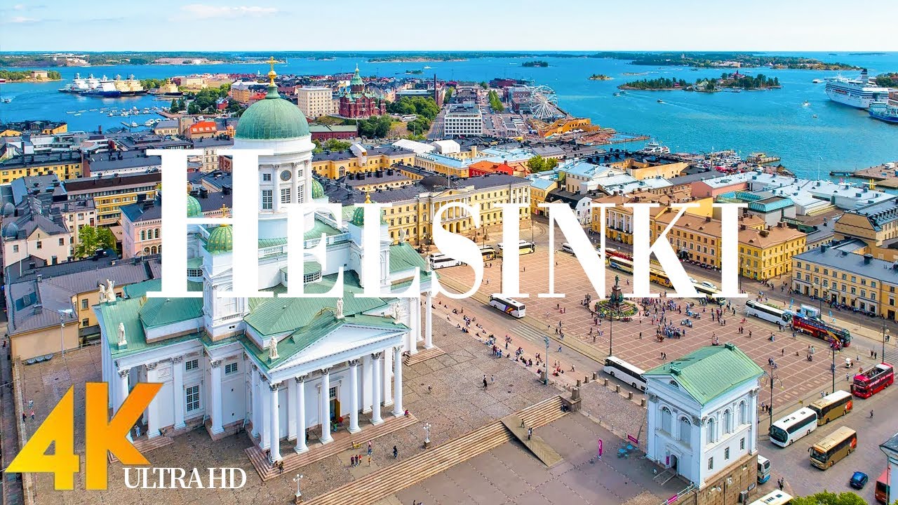 Helsinki 4K drone view • Amazing aerial views of Helsinki | Relaxation ...