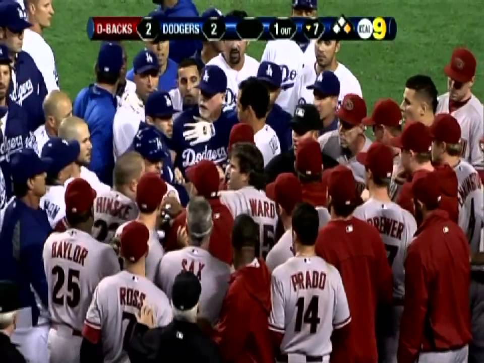 Dodgers D'Backs Brawl 6/11/13 - YouTube
