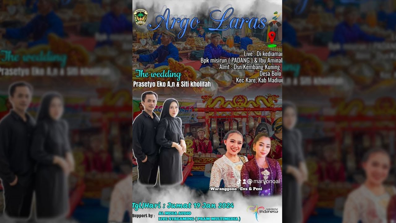 Live Streaming2 Karawitan ARGO LARAS | Bp Misirun-Padang | Pernikahan Siti & Prasetyo | ALMEGA ...