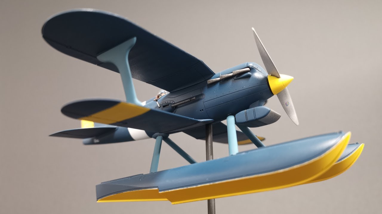 FineMolds Porco Rosso 1/48 Curtiss R3C-0 Part 2 - Panel Lining, Decals, Electronics and Final ...