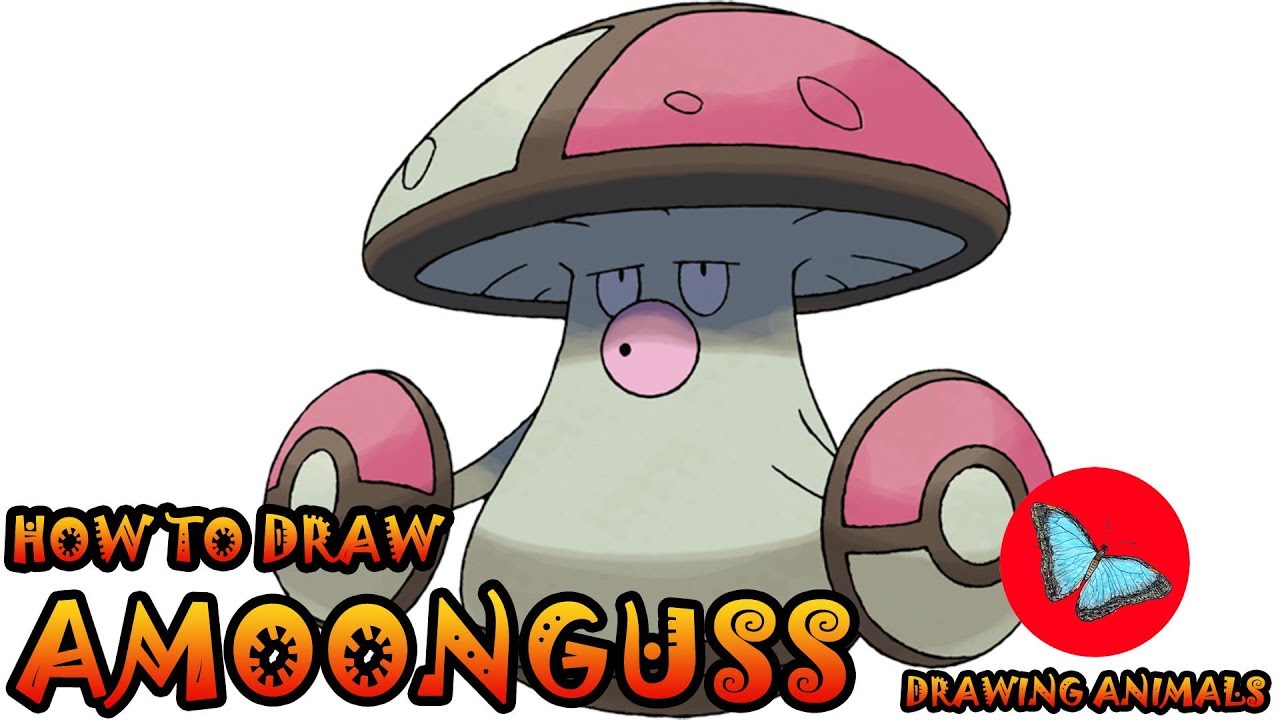 How To Draw Amoonguss Pokemon | Drawing Animals - YouTube