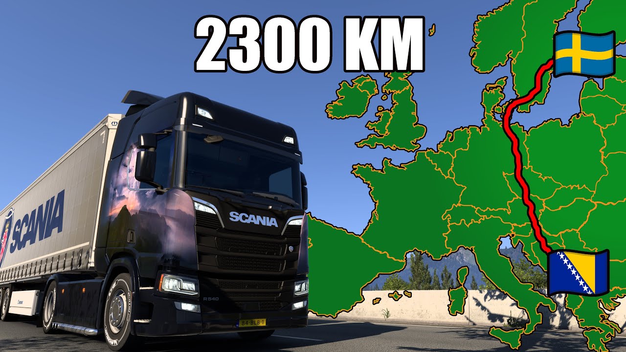 ETS2 Grand Tour: Scania Factory to Zenica City - YouTube