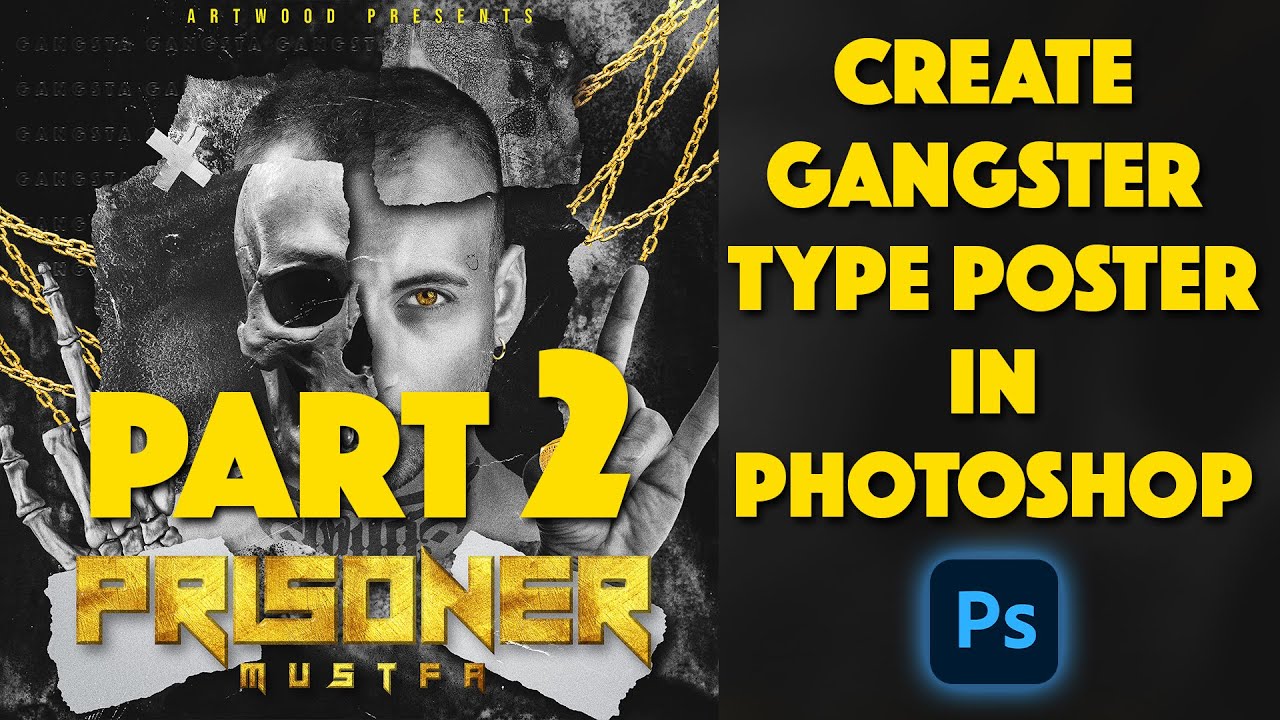 Create Gangster Type Poster in PhotoShop ( PART 2 ) - YouTube