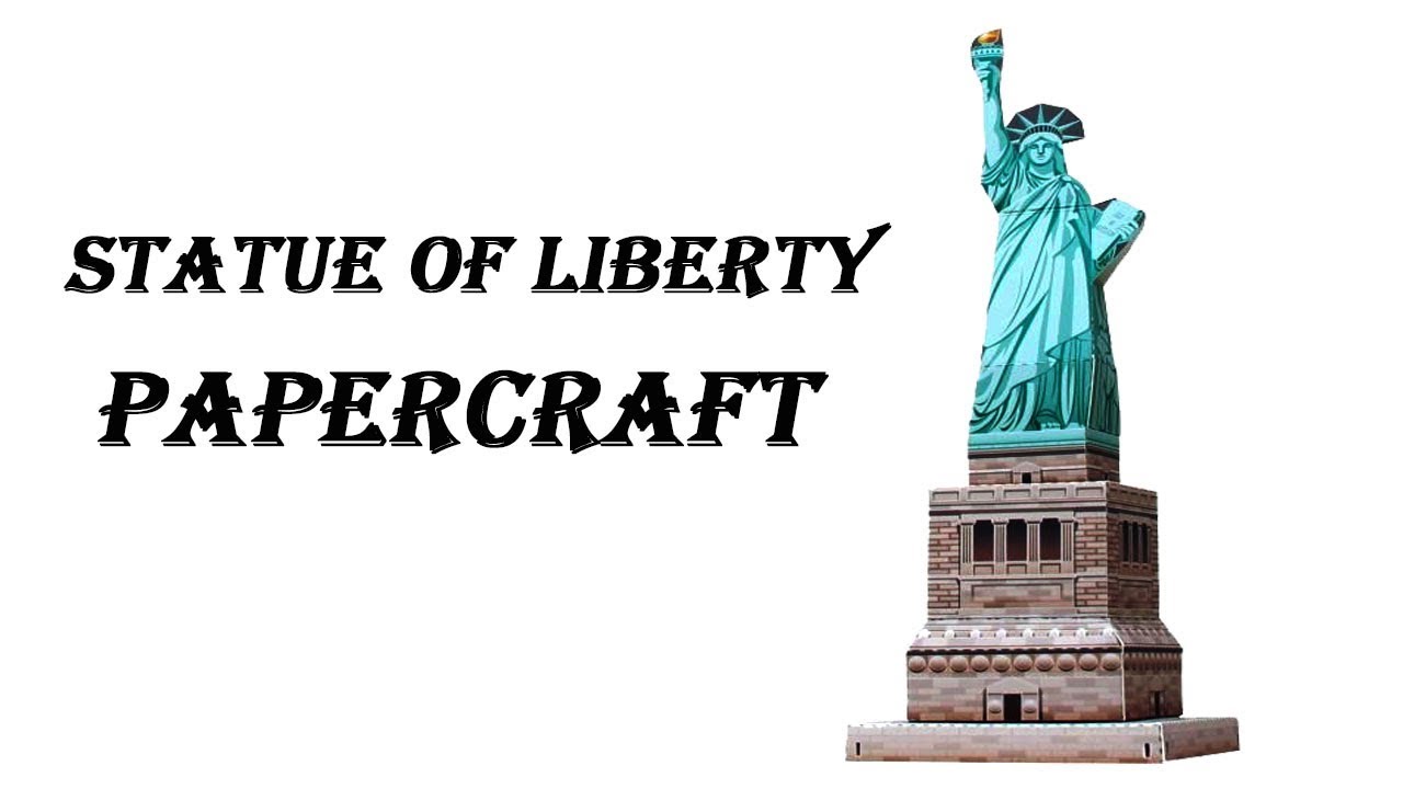 Statue Of Liberty Papercraft (How to make world wonder) - YouTube