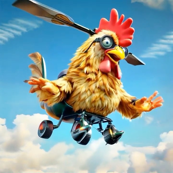 Chicken helicopter - YouTube
