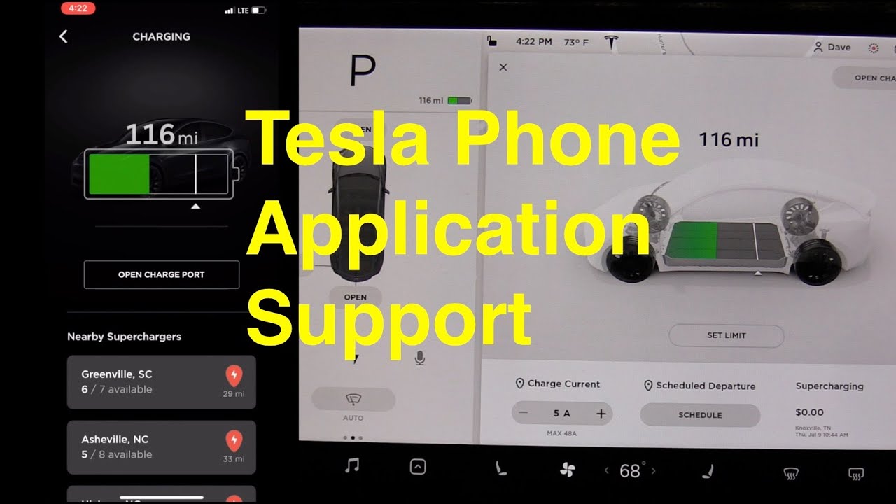 The Tesla Phone Application, a Full REVIEW - YouTube