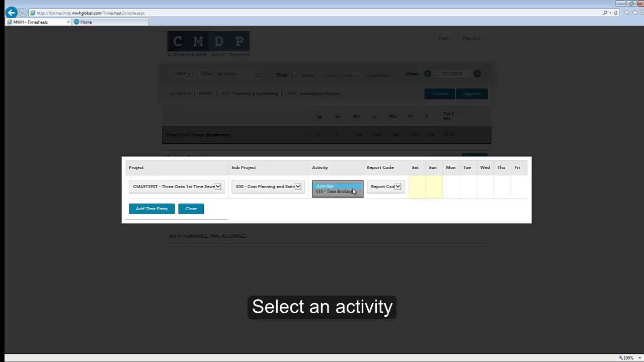 CMDP JV Tutorial: IFS APP 8 Time & Attendance - YouTube