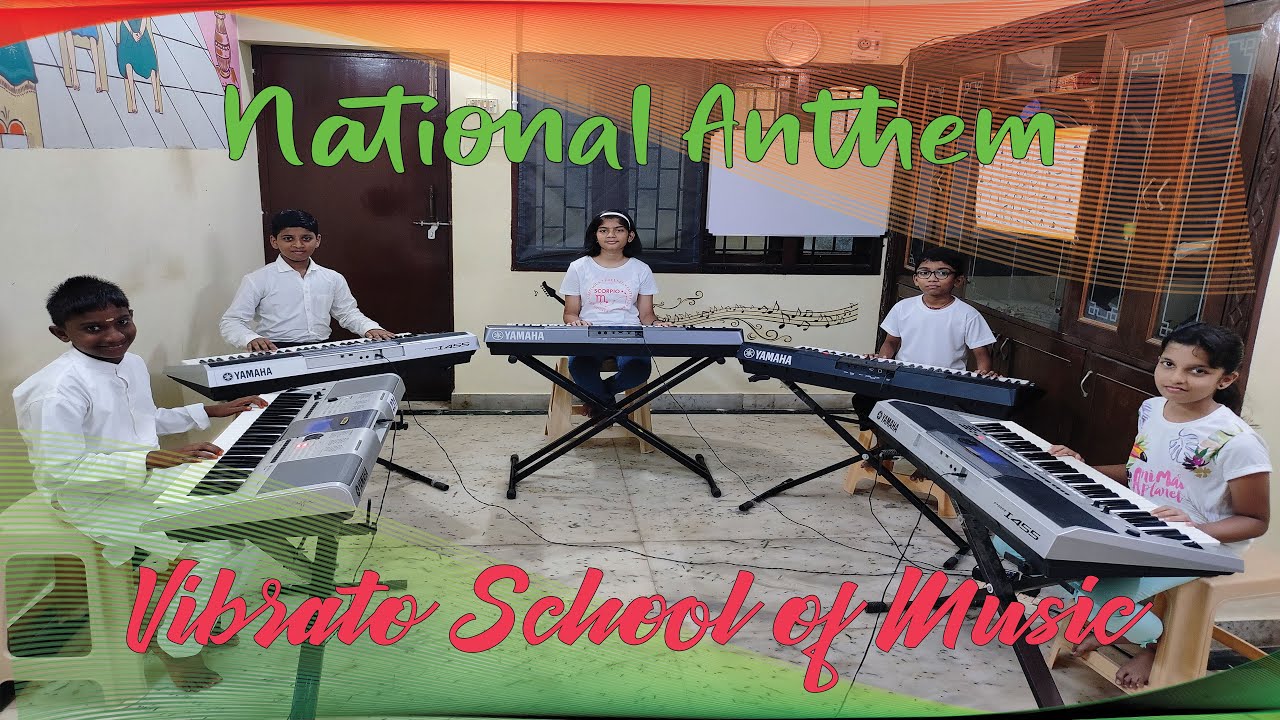 National Anthem | Vibrato School of Music | Independence Day | Keyboard ...