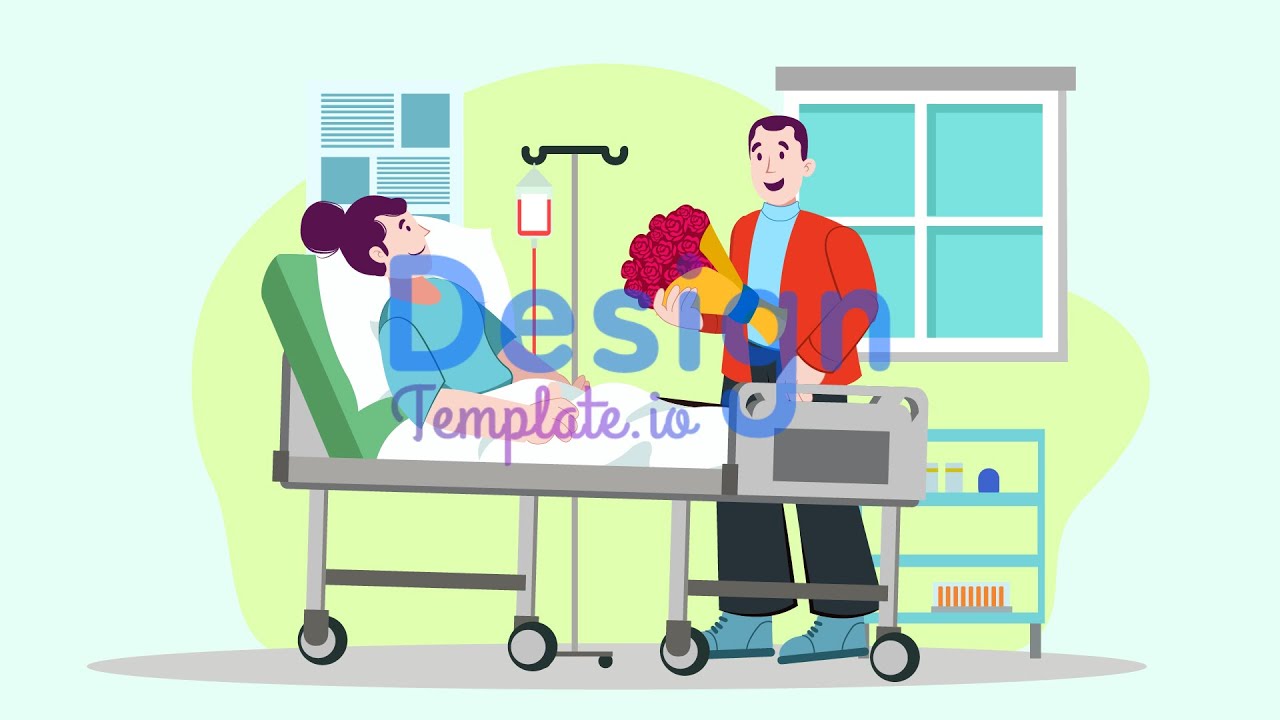 Hospital Cartoon Character Animation Scene After Effects Templates ...