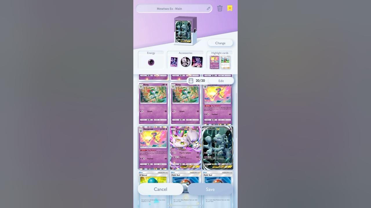 TCGorgeous’ main Pokémon TCGP Mewtwo Ex deck #pokémon #pokémontcgp # ...