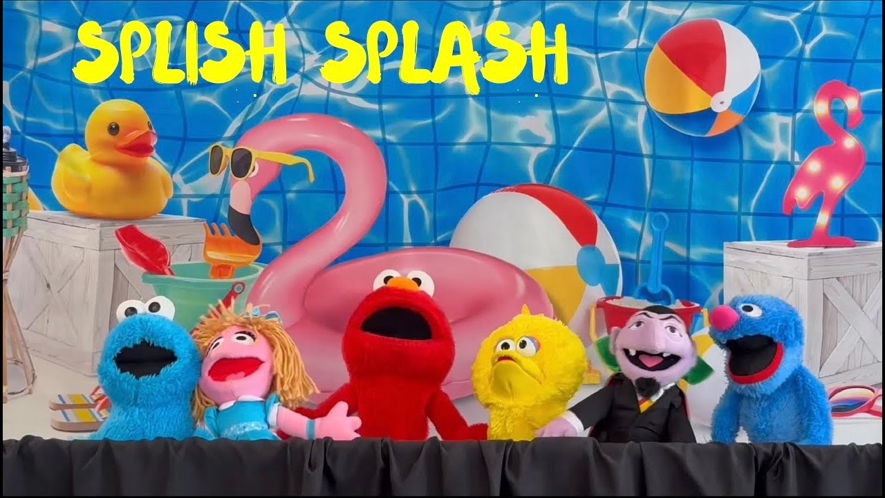 Sesame Street 💦 SPLISH SPLASH 💦 A KD Productions Puppet Show - YouTube