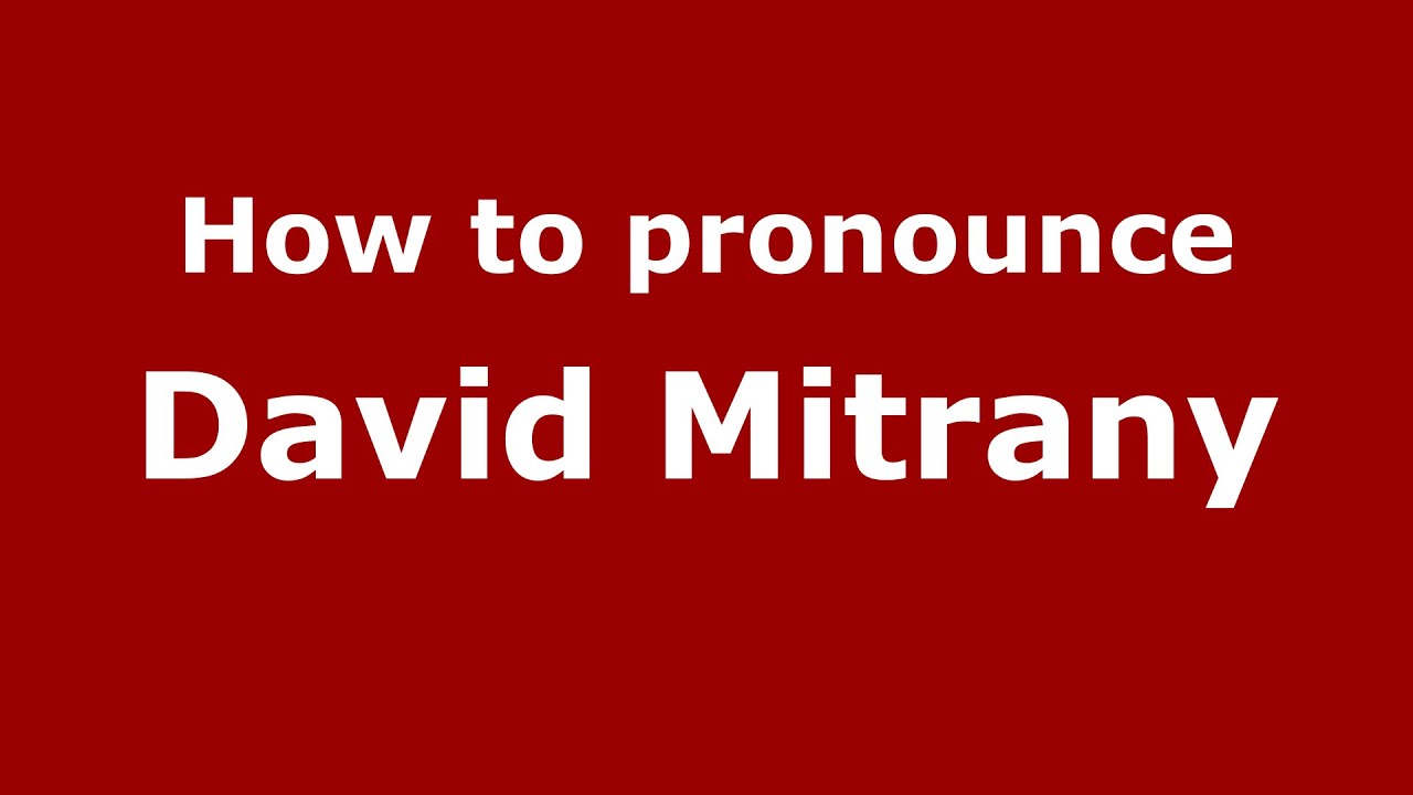 David Mitrany - Alchetron, The Free Social Encyclopedia