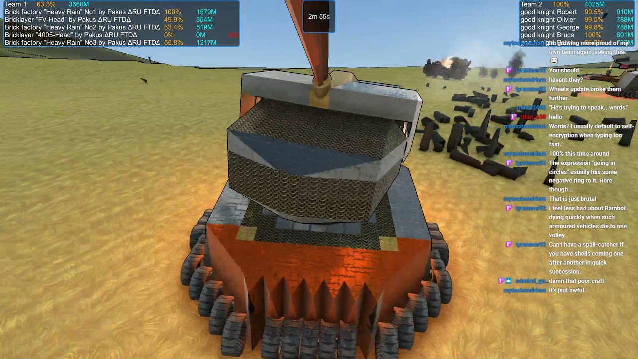 Tank Tussle S3 Ex 10: Heavy Rain vs Knights| From The Depths - YouTube