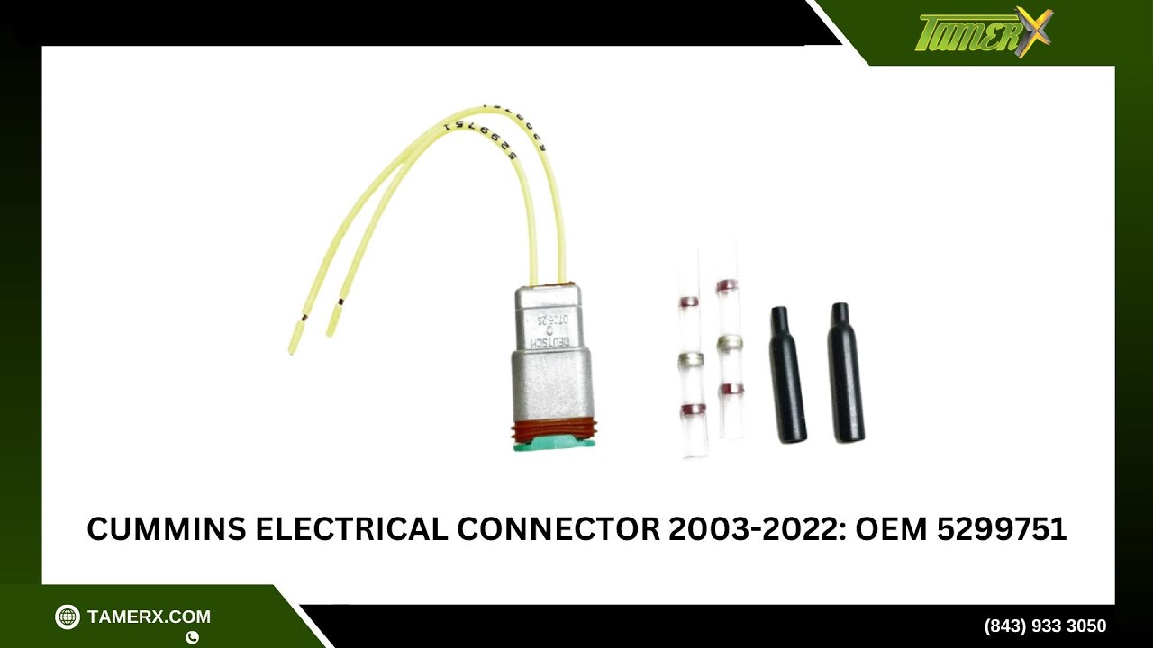 Cummins Electrical Connector 2003-2022: OEM 5299751 - YouTube