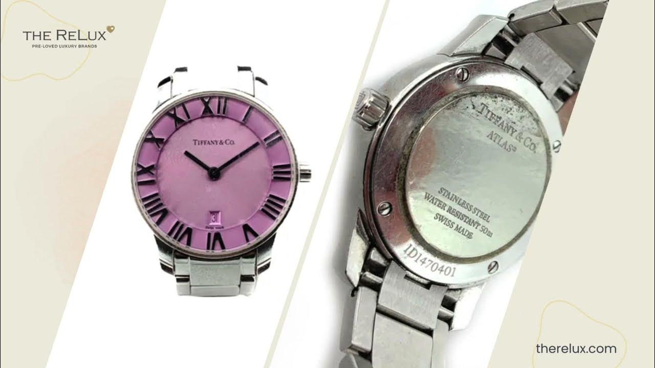 Tiffany & Co. Atlas Stainless Steel 29mm Ladies Watch | The Relux - YouTube