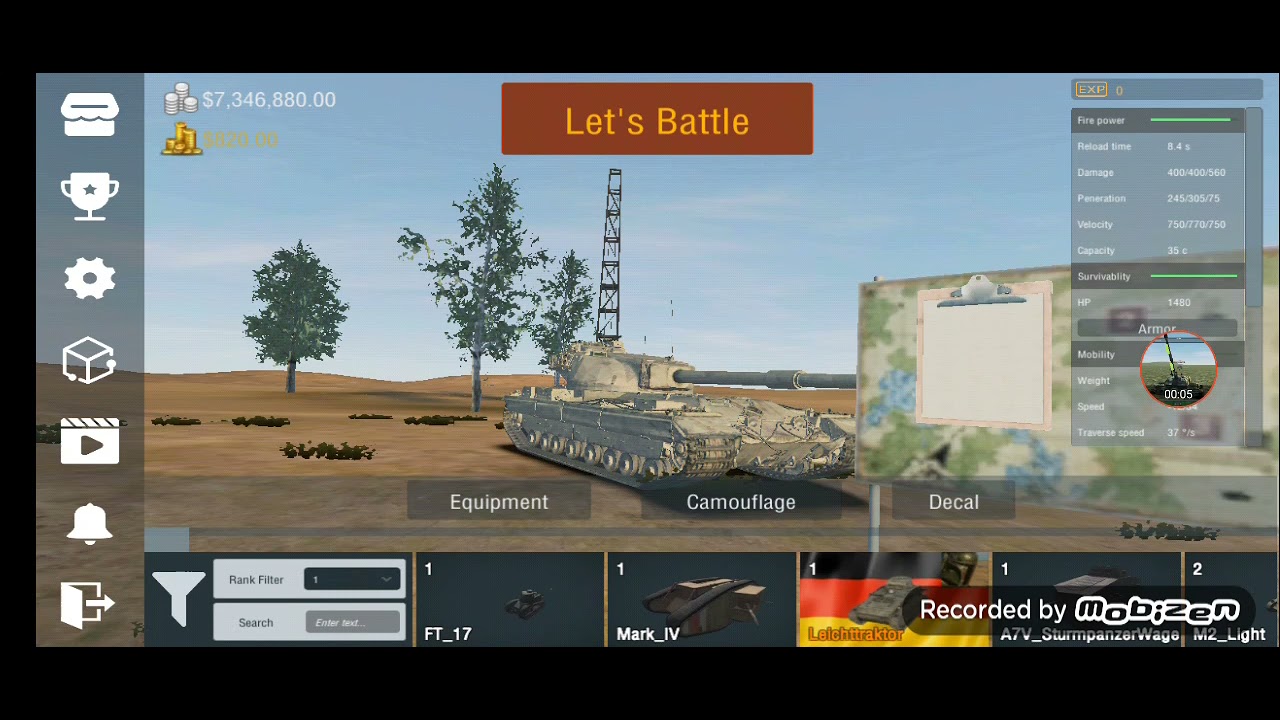 Panzer war VK 65.01 H. 7 vs 7 3kill 1.3dmg - YouTube