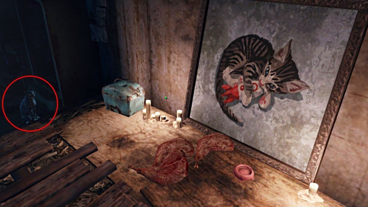 Fallout 4 - KITTEN SHRINE Secret Easter Egg (Unmarked Location) - YouTube
