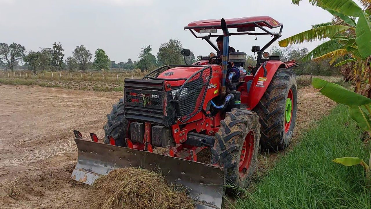 พาลุยหน้างานไต่ถนน เจ้าเวทเขียว คูโบต้า M9540 - YouTube