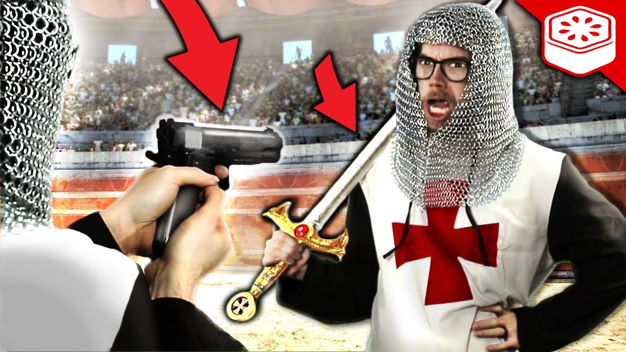When you bring a gun to a sword fight - YouTube