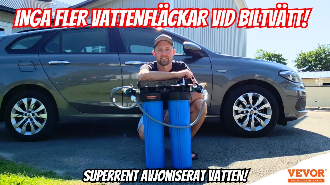 "INGA FLER VATTENFLÄCKAR VID BILTVÄTT!" Superrent avjoniserat vatten ...