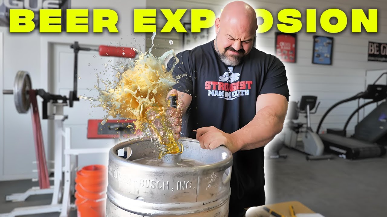 KEG EXPLOSION | FILLING KEGS AND DUMBBELLS FOR SMOE - YouTube