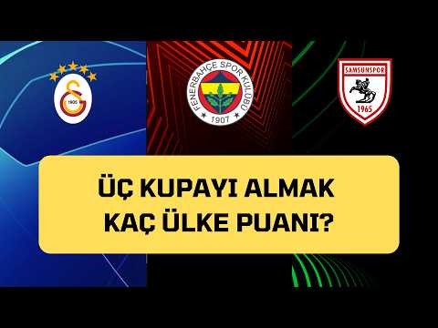 Üç Kupayı Almak Kaç Ülke Puanı?