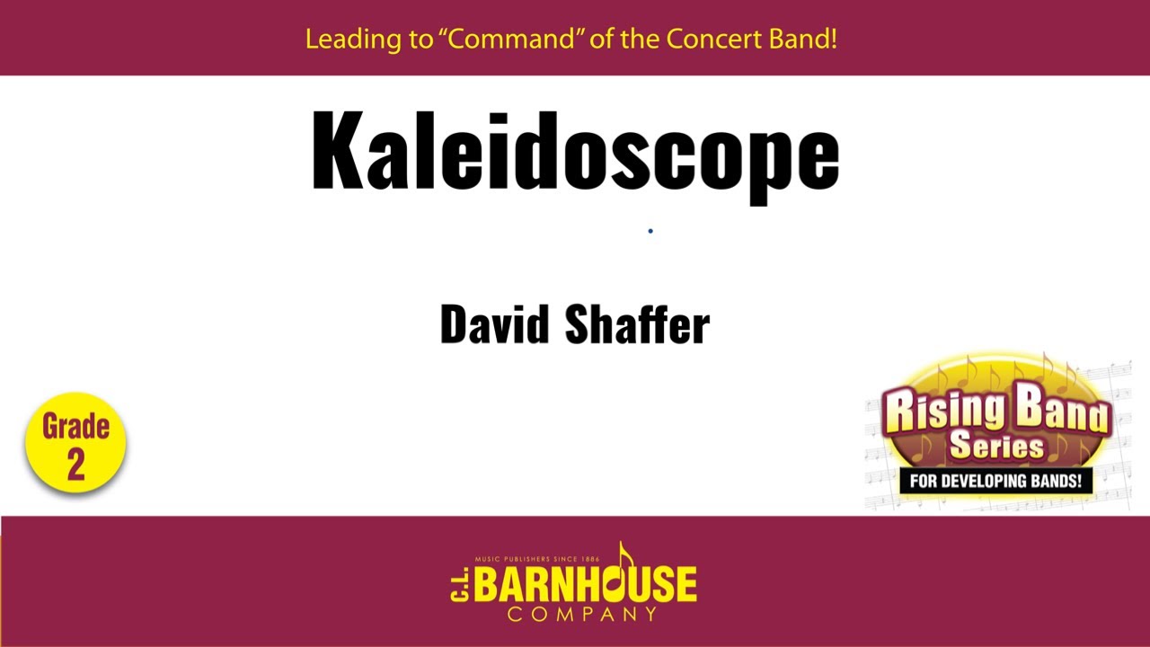 Kaleidoscope - David Shaffer (with Score) - YouTube