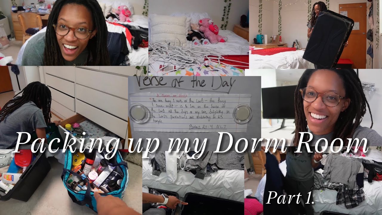 Packing up my Dorm Room Pt. 1 | College Life - YouTube