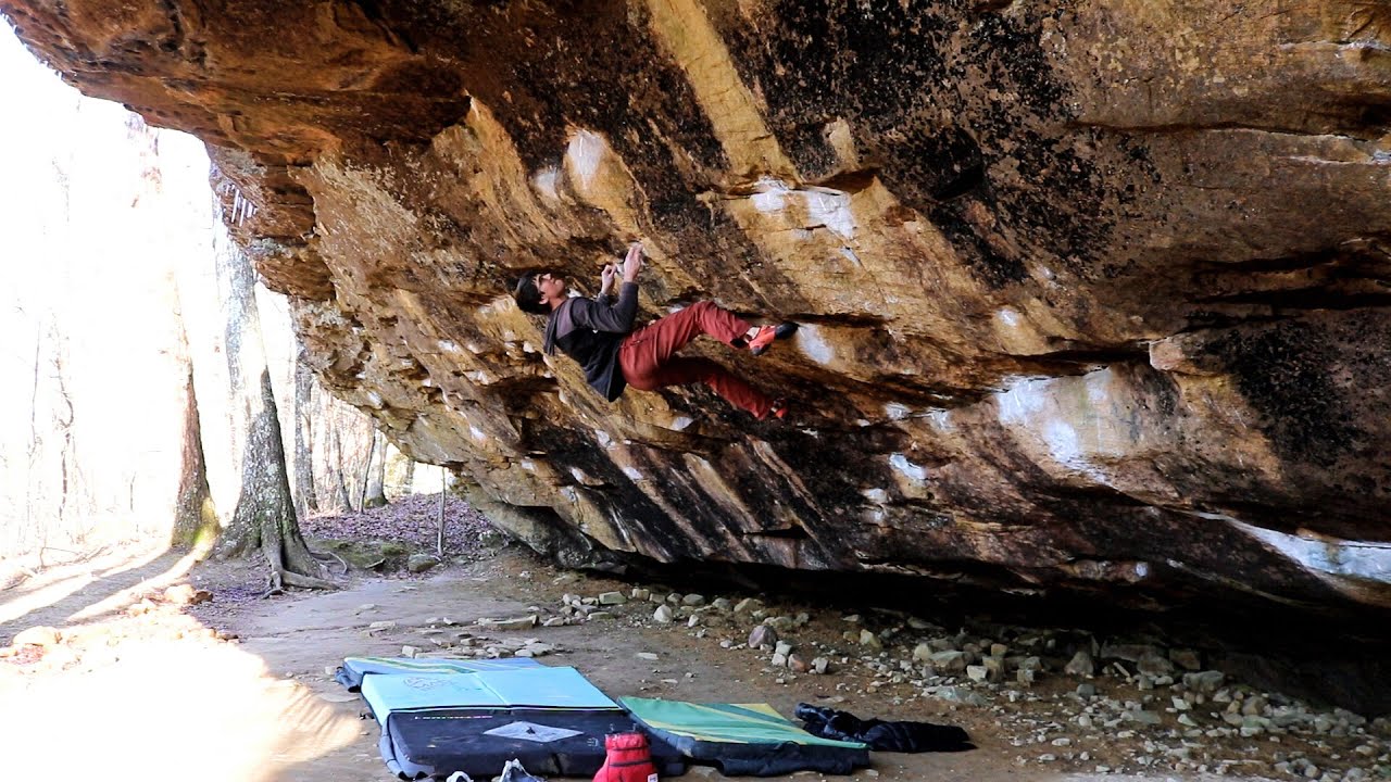 One Inch Pinch V12 Flash Attempt | Cowell, Arkansas - YouTube