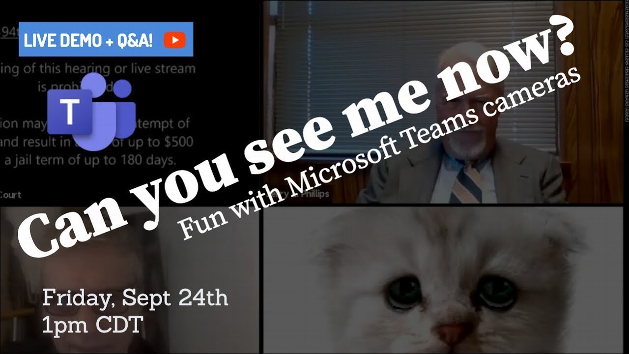 Fun With Microsoft Teams Cameras - YouTube