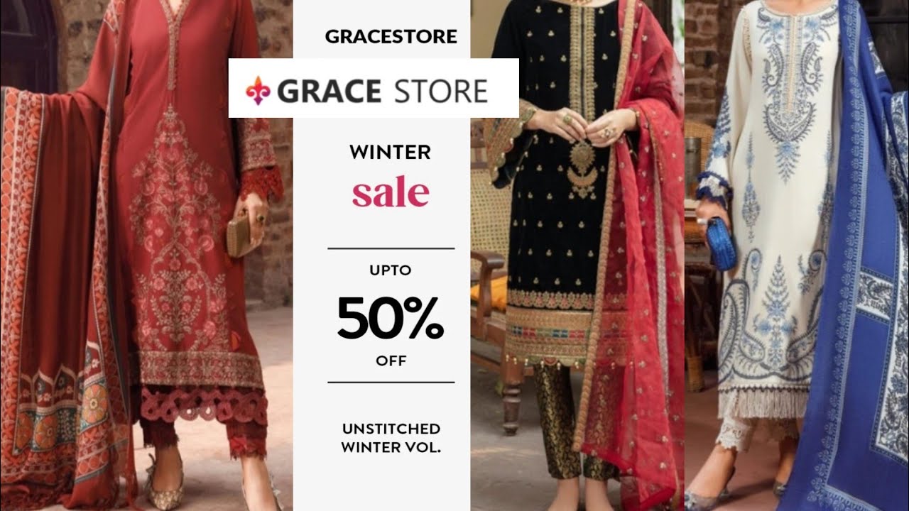 Grace store winter clearance sale upto 50% off 2023 - YouTube