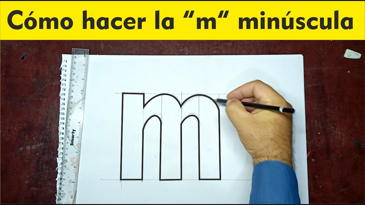como hacer la letra m minuscula - YouTube