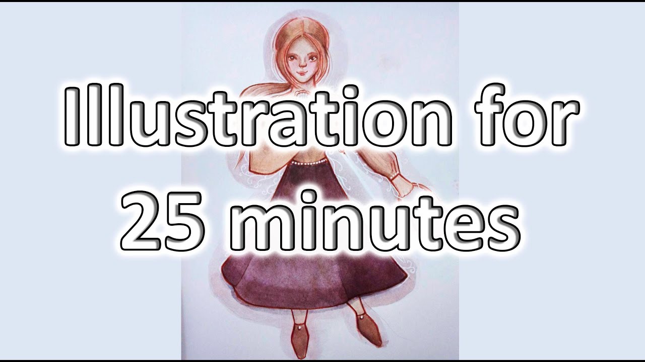 Painting Challenge | Illustration for 25 Minutes | Improving Skills ...