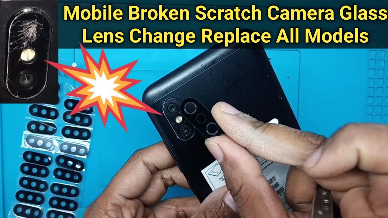 Camera Glass Replacement Change /how to change broken scratch camera ...