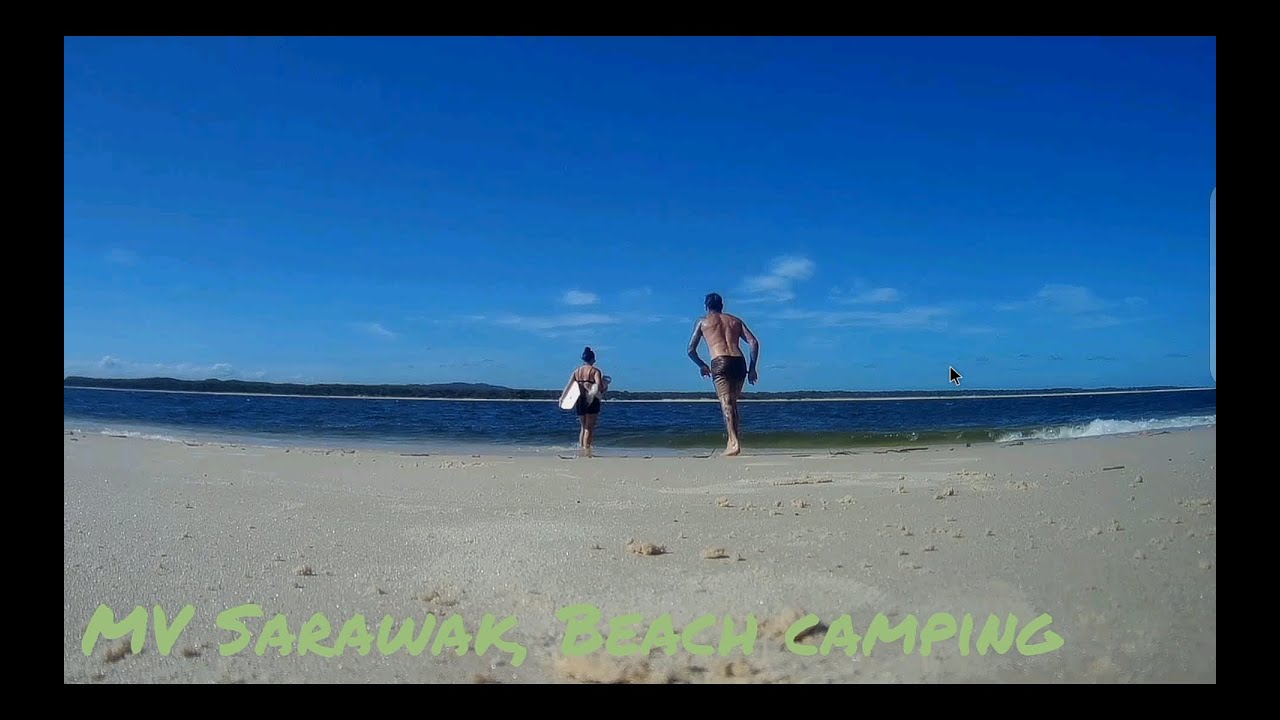 Sarawak Inskip point camping - YouTube