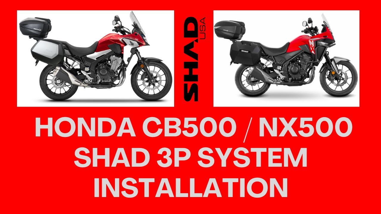 SHAD USA- H0CX59IF / H0NX54IF HONDA CB500X / NX500 (3P SYSTEM ...