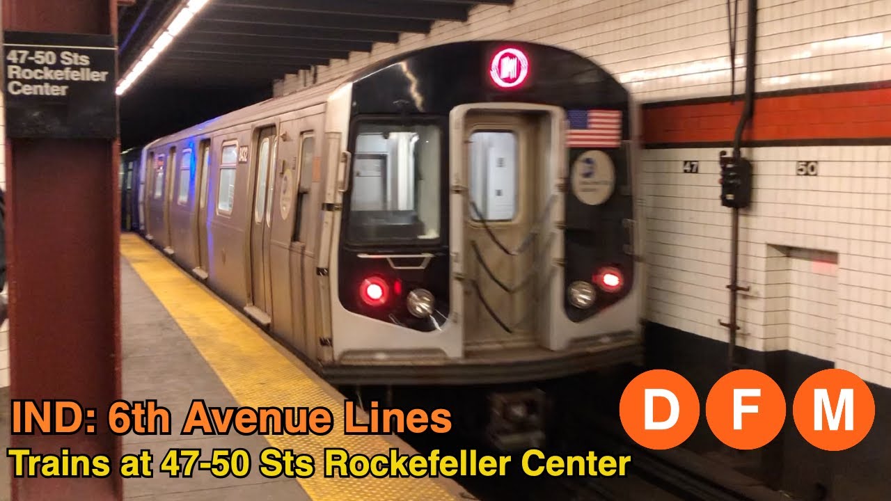 IND 6th Avenue Line: 47-50th St Rockefeller Center - YouTube