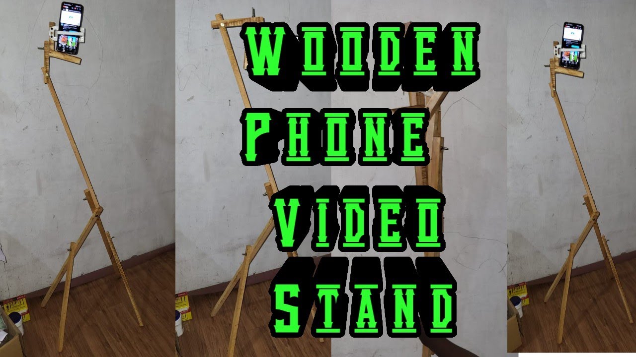 Simple Wooden Phone Camera Stand - YouTube
