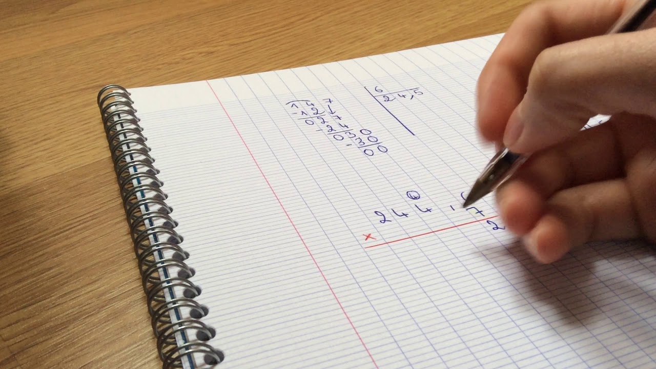 Multiplication posée d'un nombre décimal par un entier - YouTube
