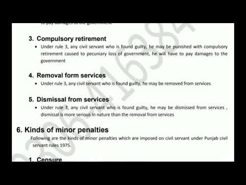 Kinds of Penalties pdf notes & Minor and Major Penalty Under Civil ...